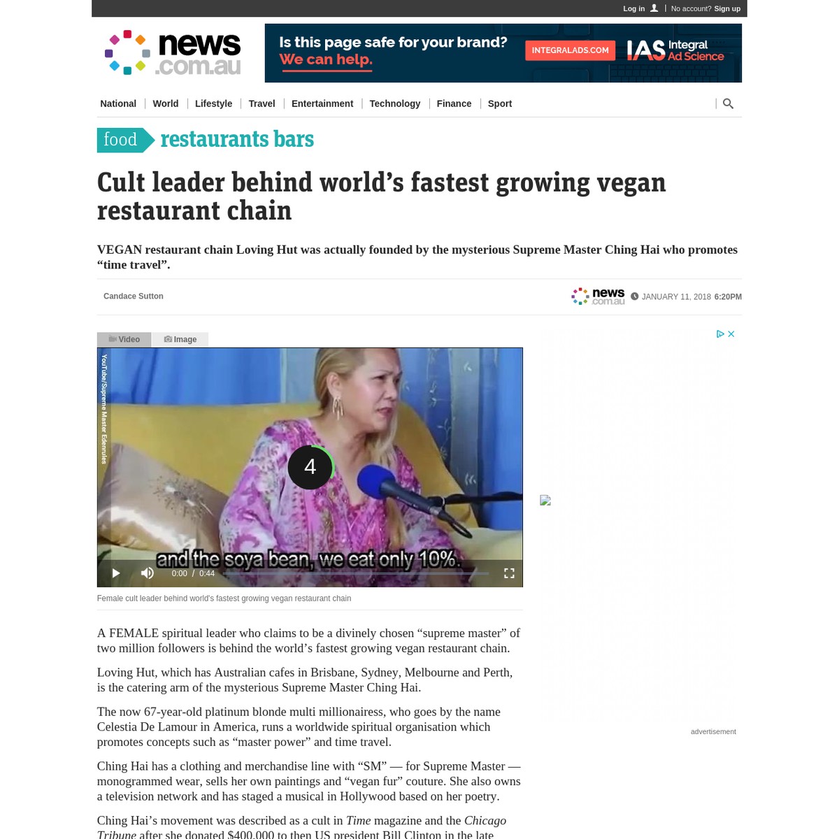 Female cult leader behind world's fastest growing vegan restaurant ...