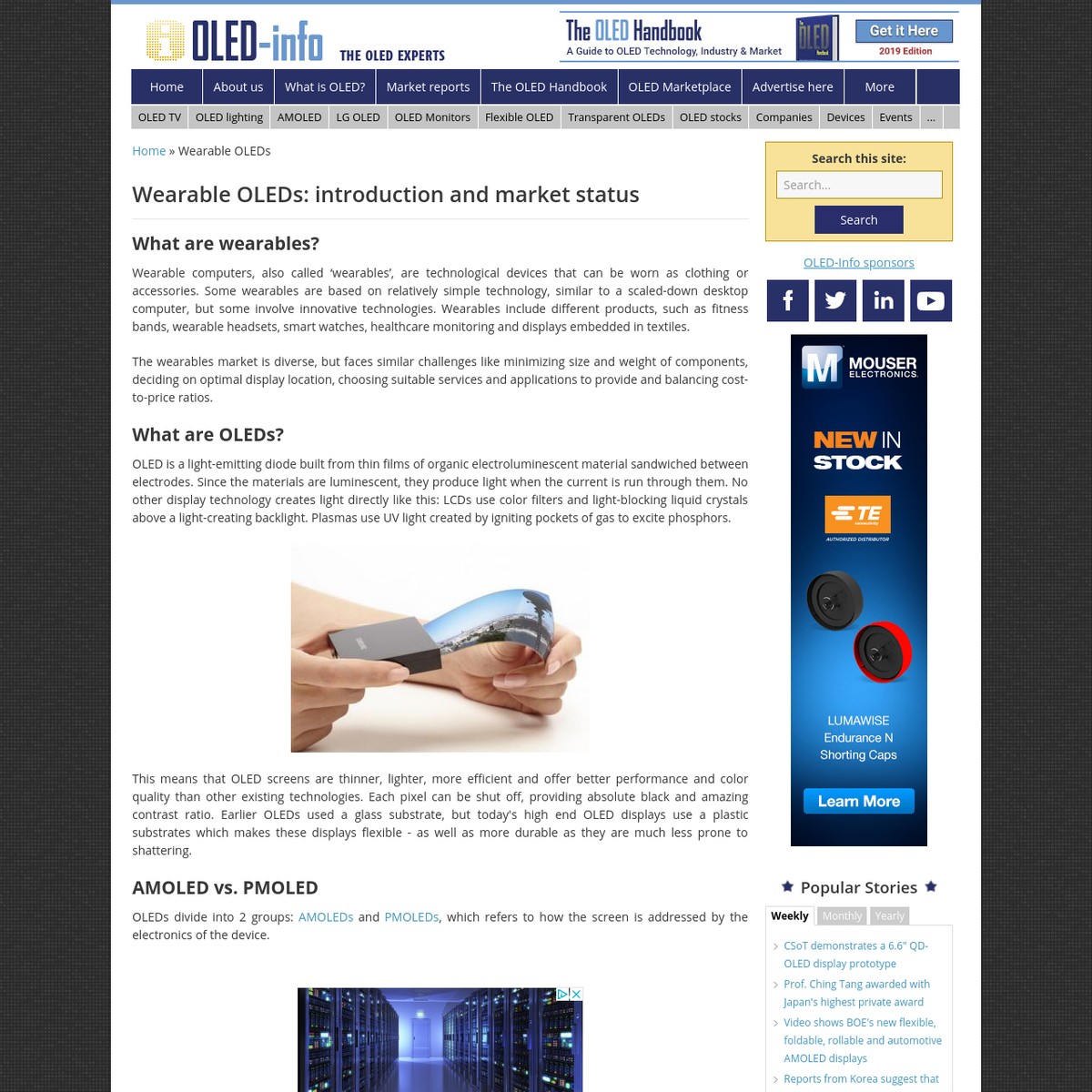 Wearable OLEDs | OLED-Info — Are.na