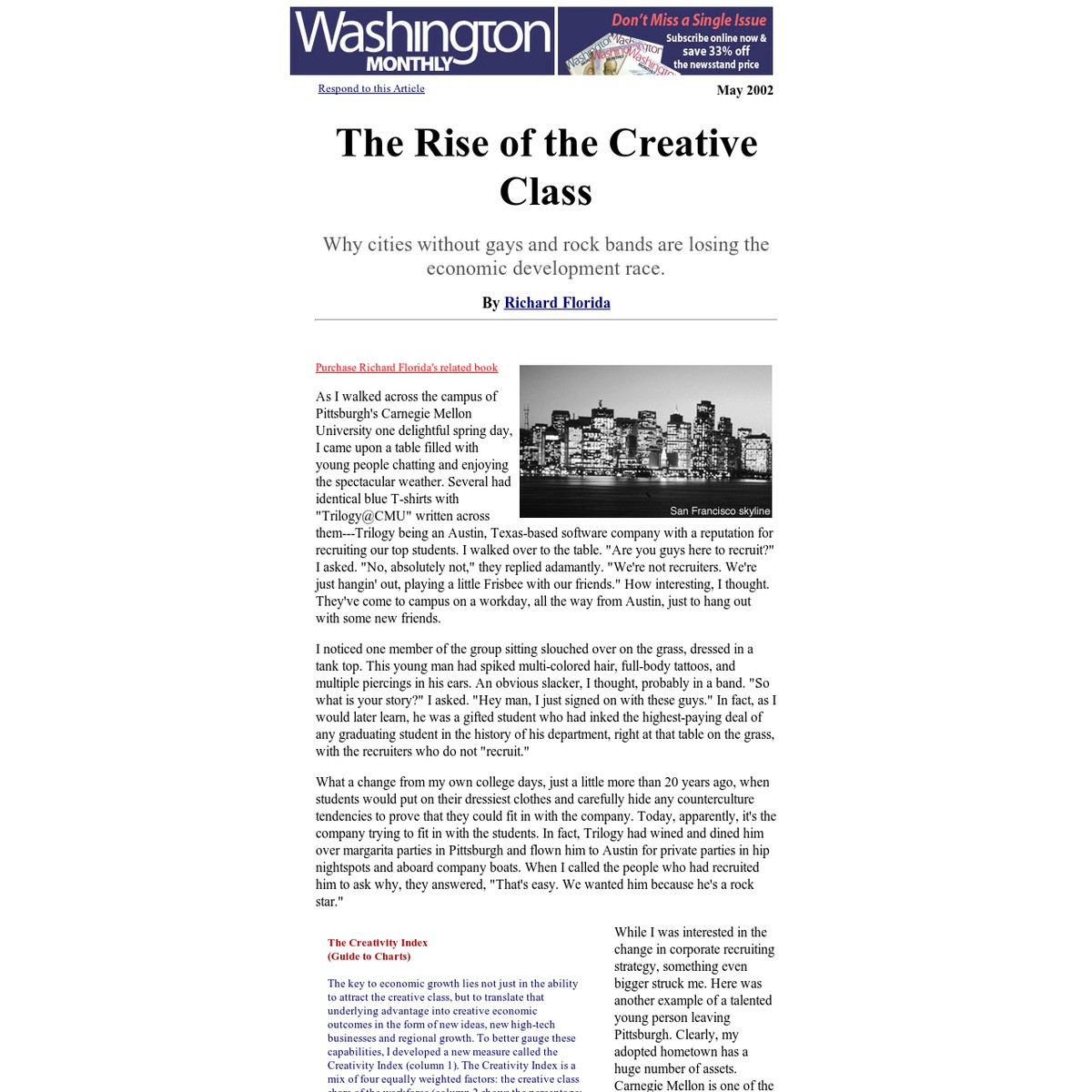 "The Rise of the Creative Class" by Richard Florida — Are.na