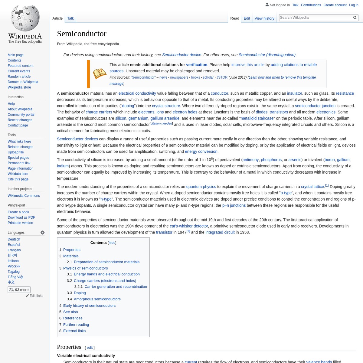 Semiconductor - Wikipedia — Are.na
