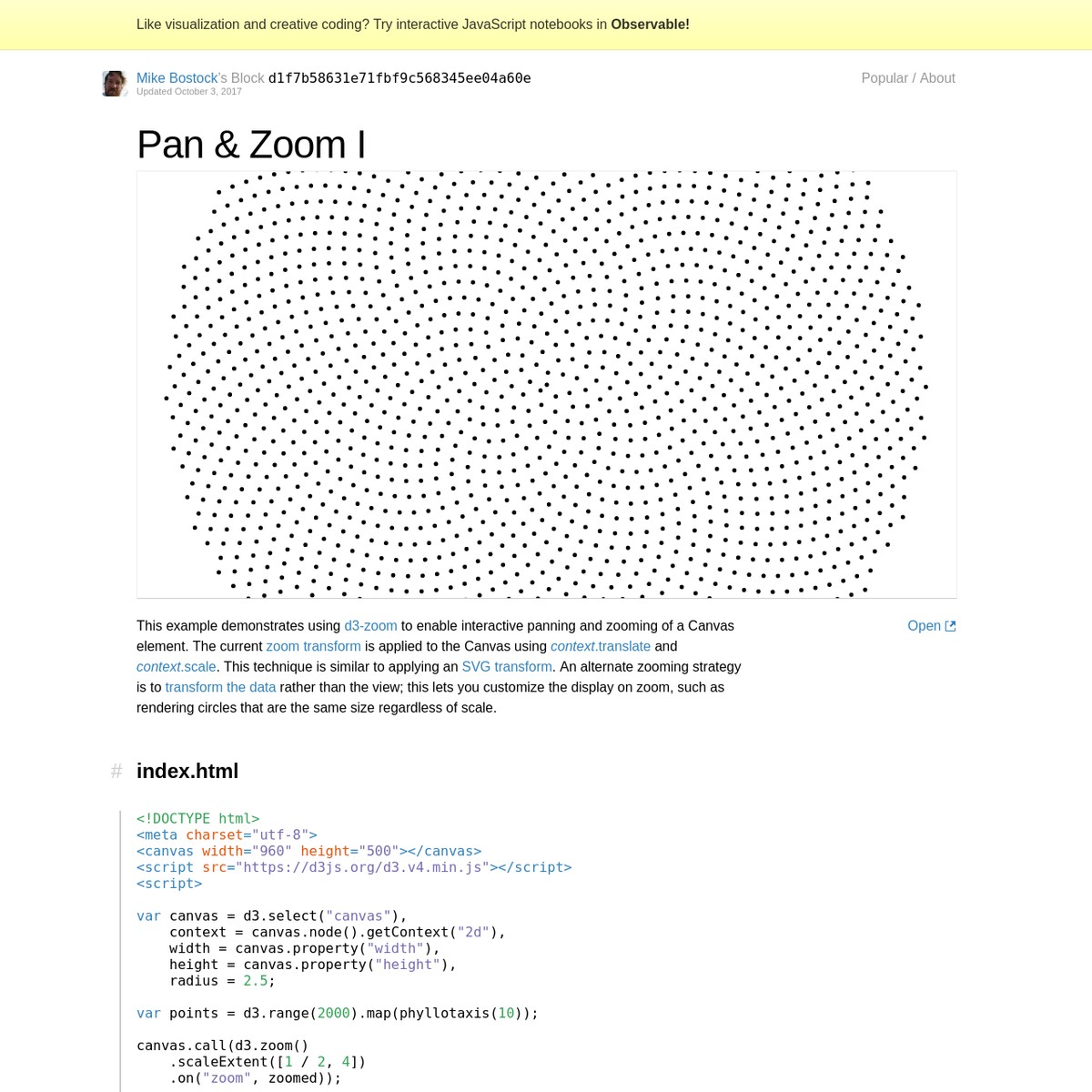 Pan & Zoom I — Are.na