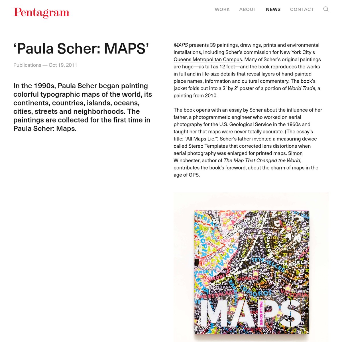 'Paula Scher: MAPS' - Pentagram — Are.na