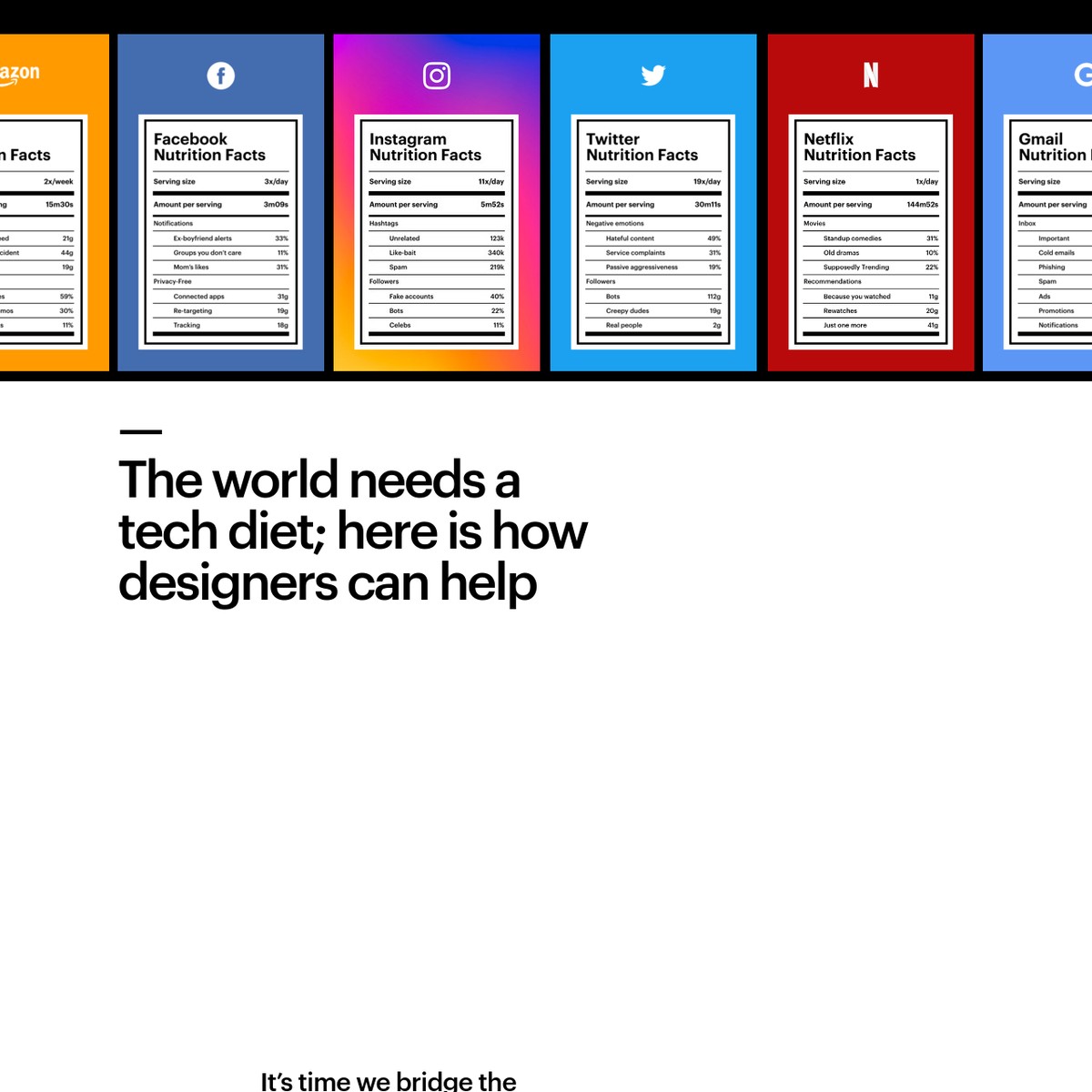 The world needs a tech diet; here is how designers can help — Are.na