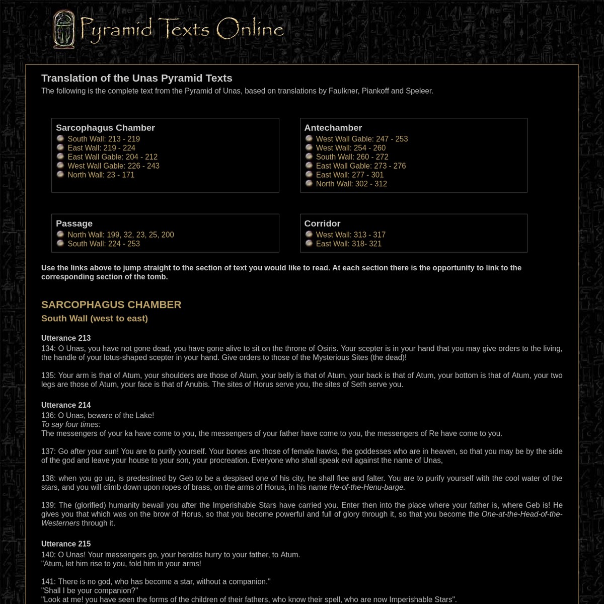 Pyramid Texts Online - English Translation — Are.na