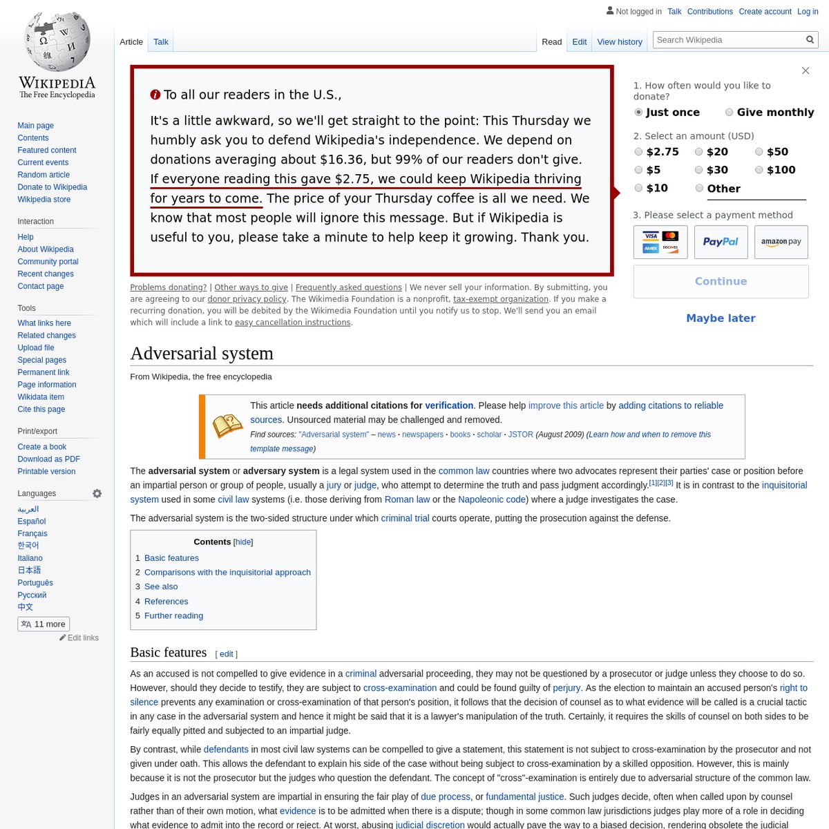 Adversarial system — Are.na