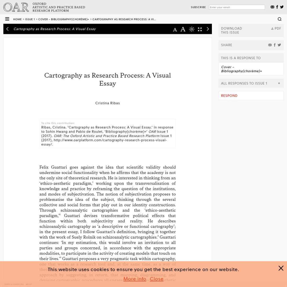 Cartography as Research Process: A Visual Essay - O A R — Are.na