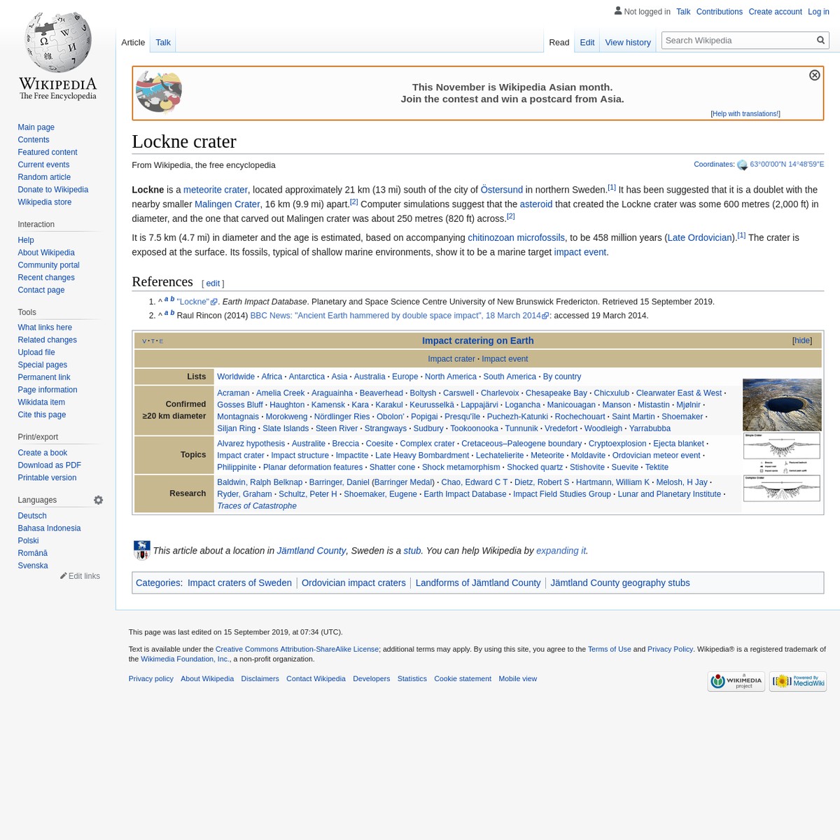 Lockne crater — Are.na