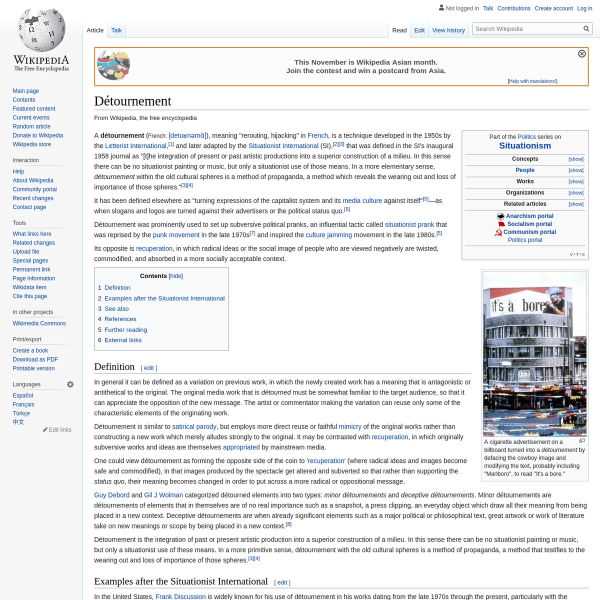 Détournement - Wikipedia — Are.na