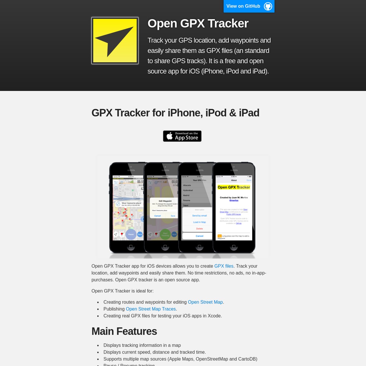 Open GPX Tracker — Are.na
