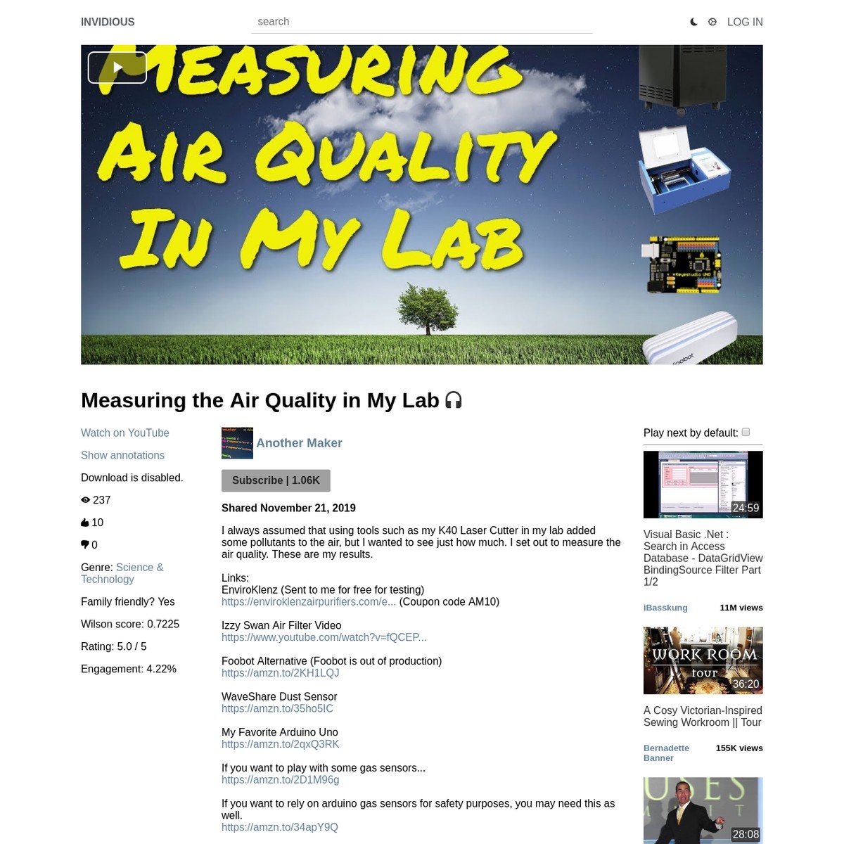 Measuring the Air Quality in My Lab — Are.na
