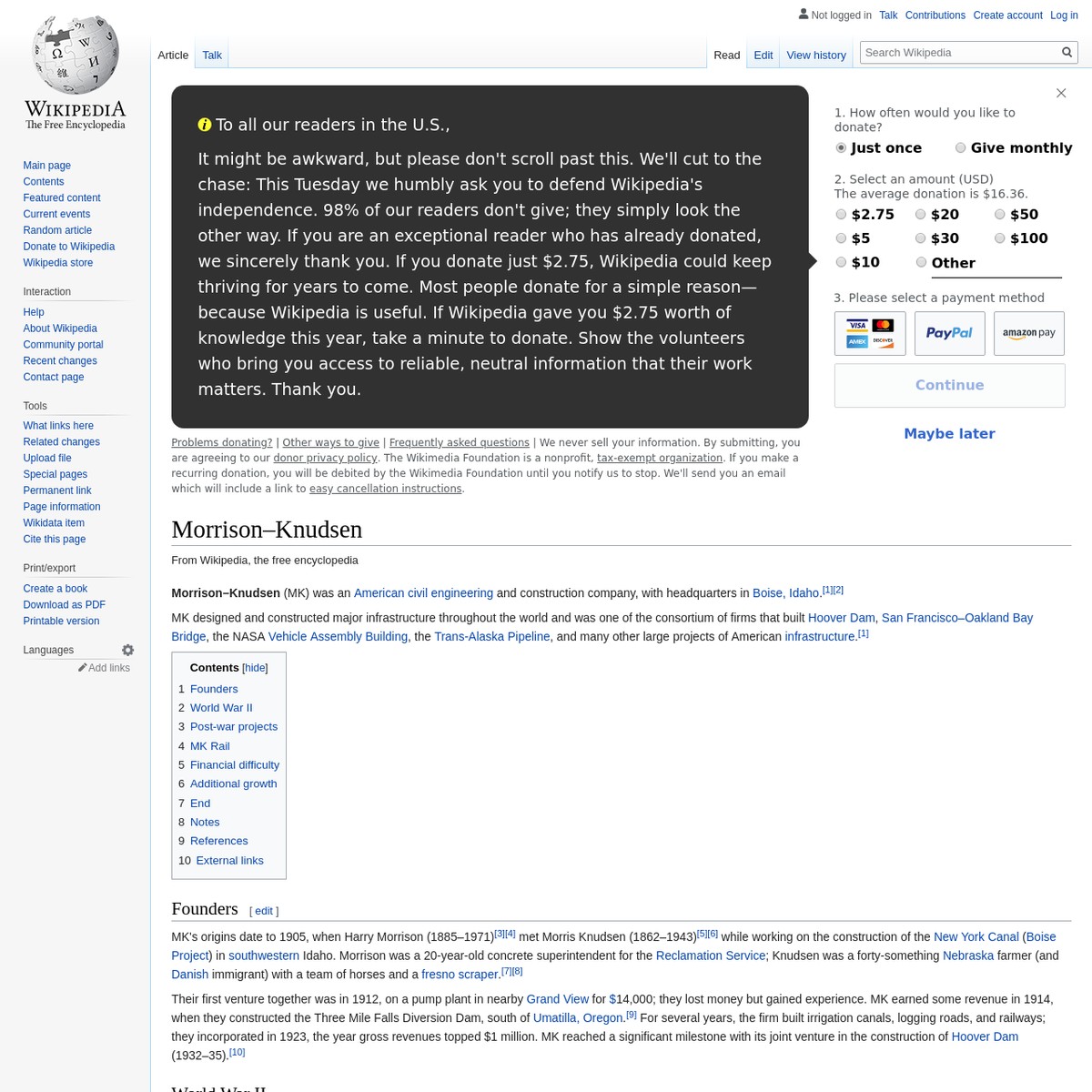 Morrison-Knudsen — Are.na