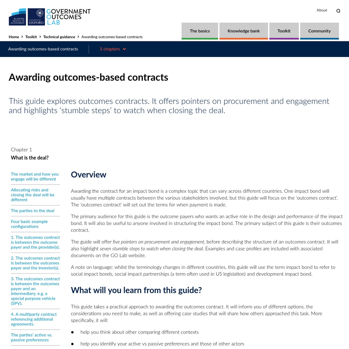 Awarding outcomes-based contracts — Are.na