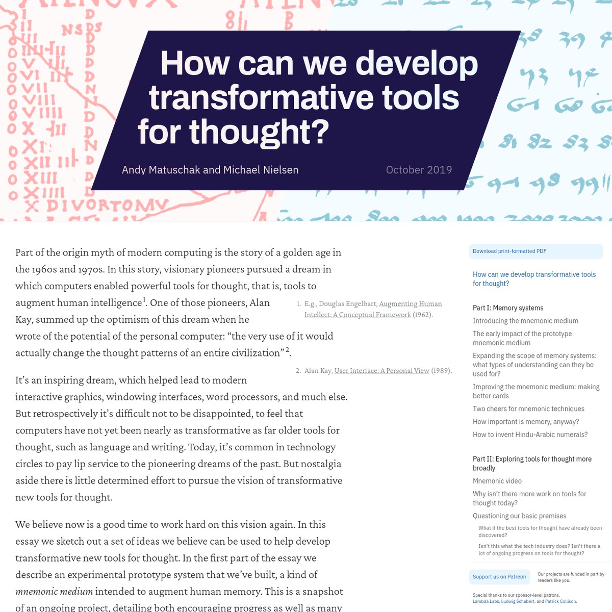 How can we develop transformative tools for thought? — Are.na