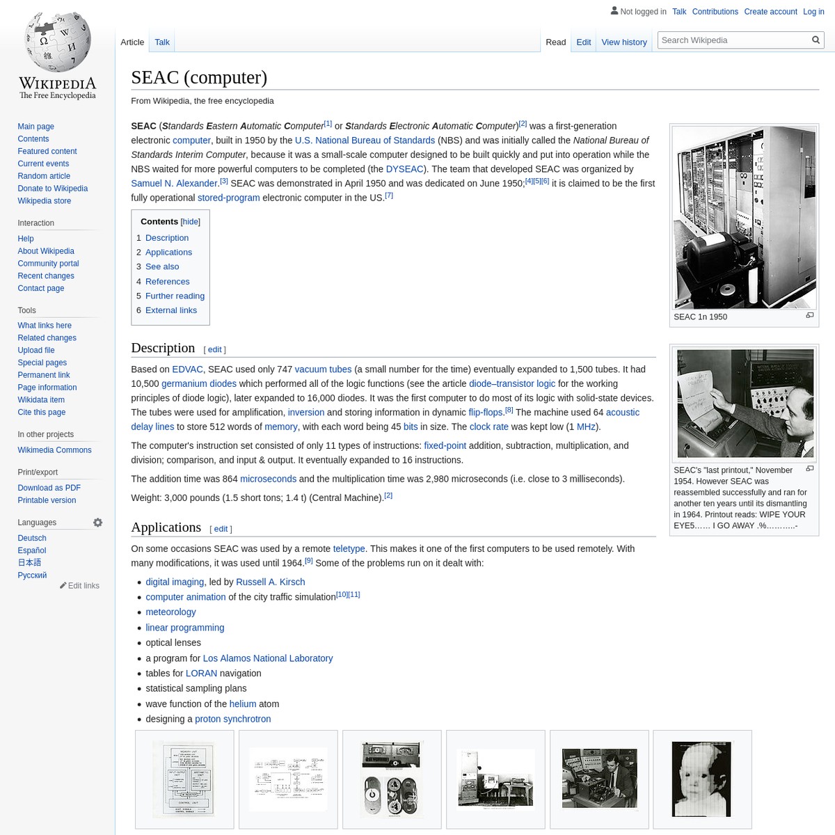 SEAC (computer) — Are.na