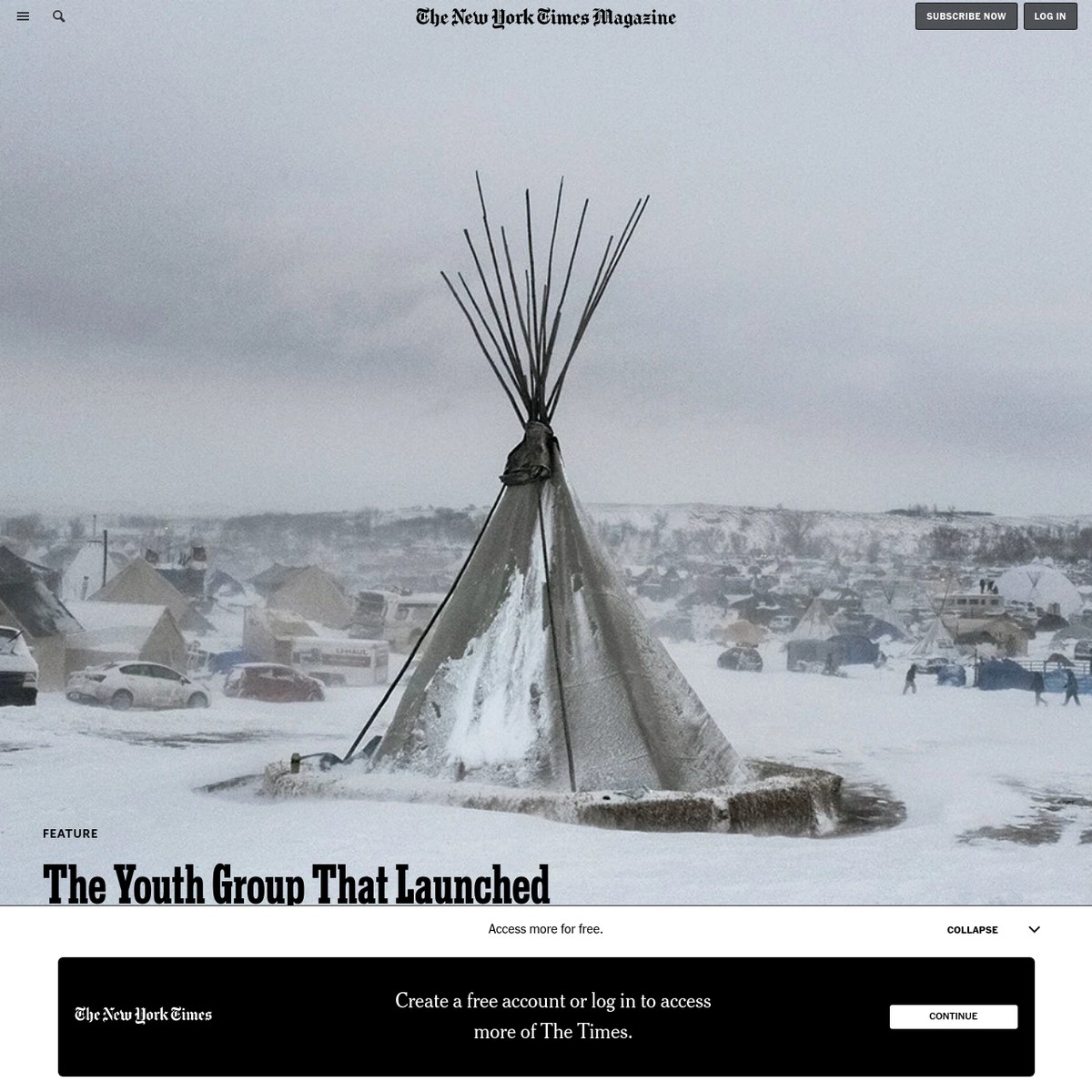 The Youth Group That Launched a Movement at Standing Rock — Are.na