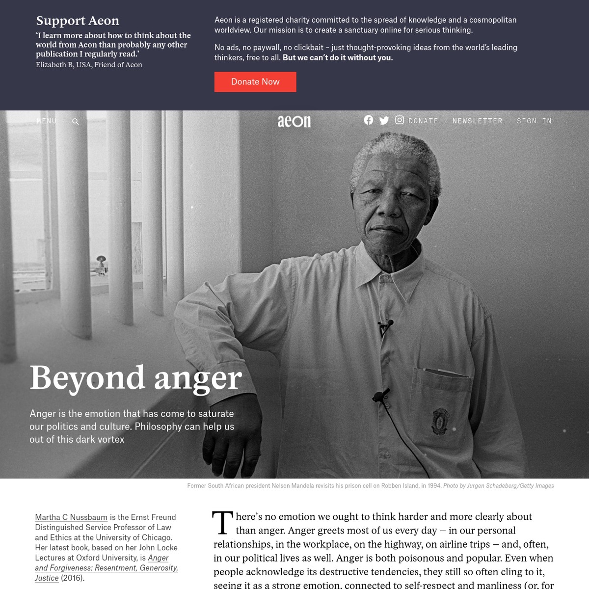 There's no emotion we ought to think harder about than anger - Martha C ...