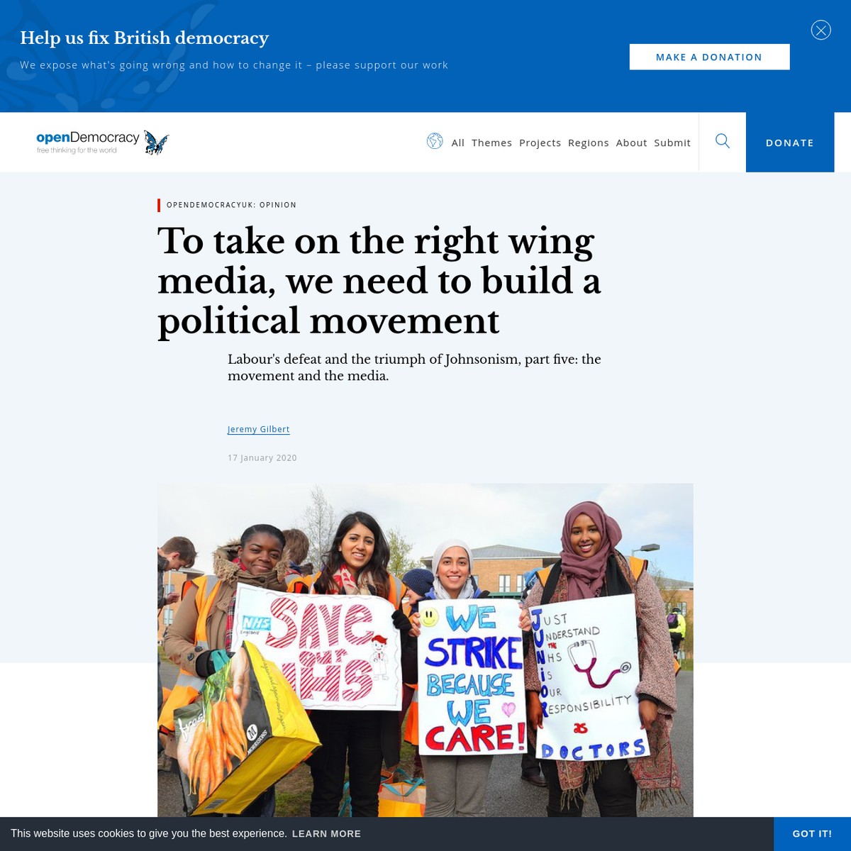 To take on the right wing media, we need to build a political movement ...