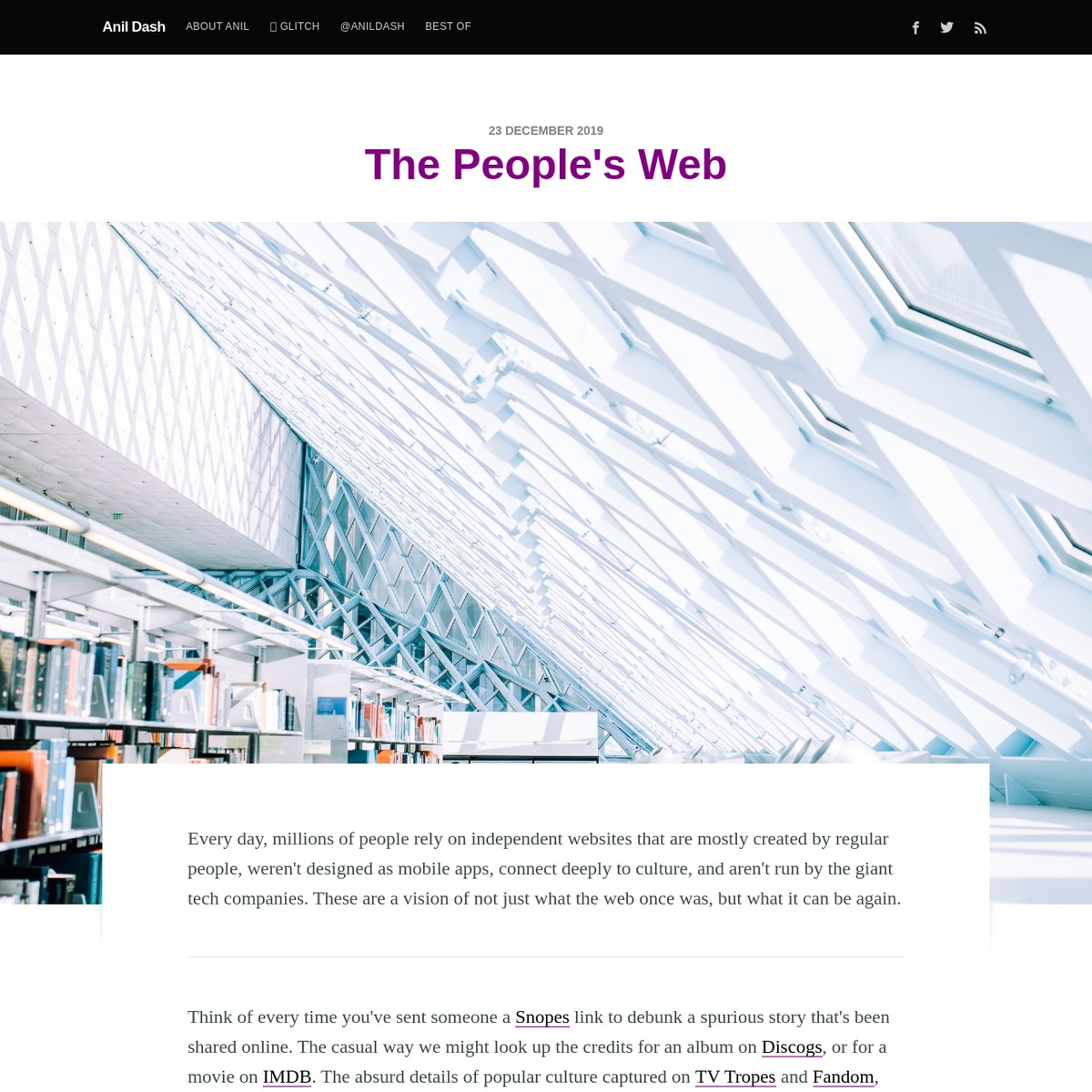The People's Web — Are.na