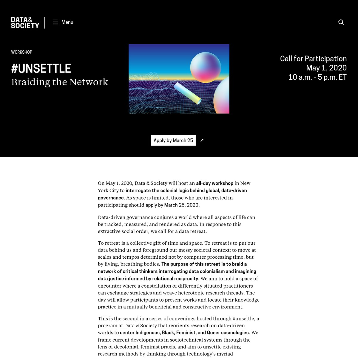 Call for Participation: #unsettle — Are.na
