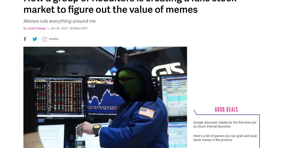How a group of Redditors is creating a fake stock market to figure out ...