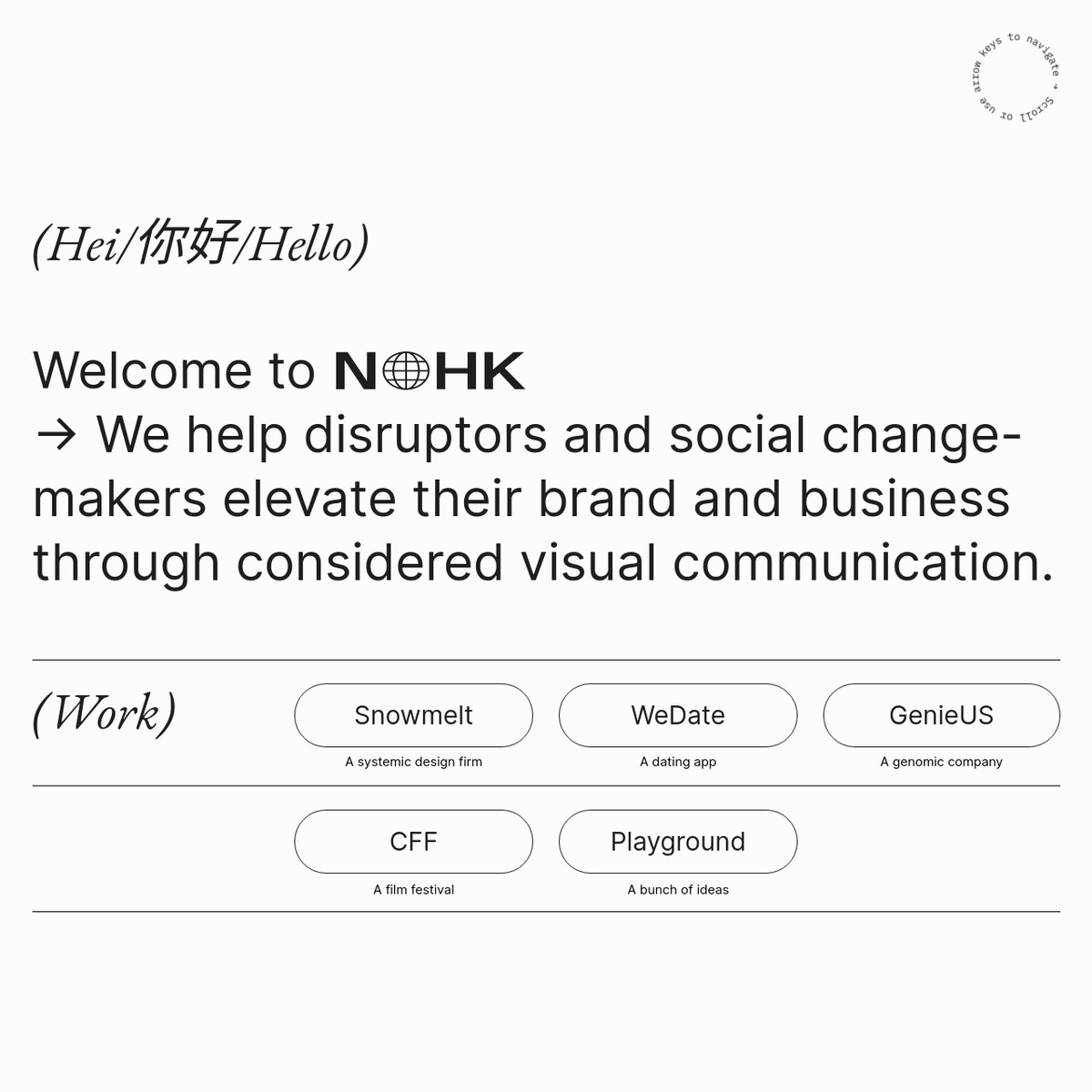 Website by NOHK — Are.na