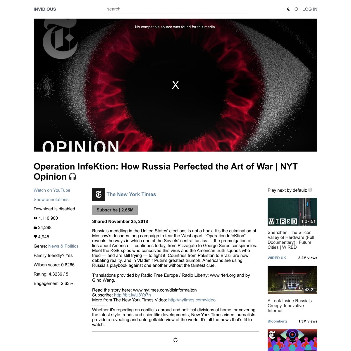 Operation Infektion How Russia Perfected The Art Of War Nyt Opinion