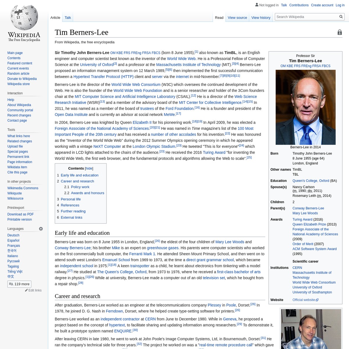 Sir Tim Berners-Lee — Are.na