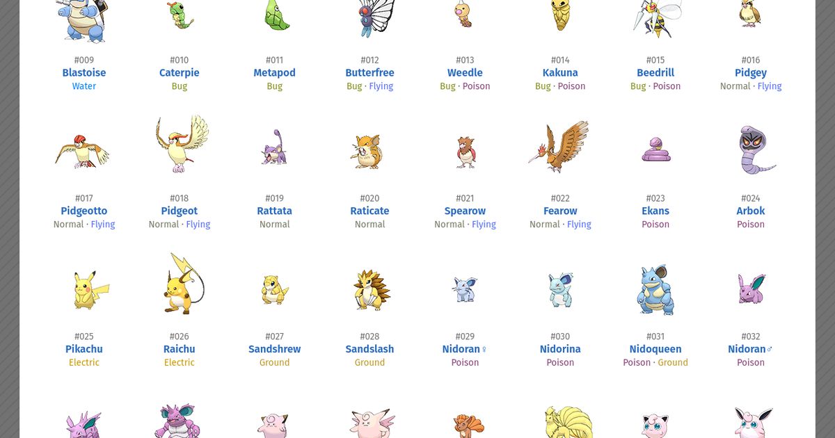 List of Pokémon (sprites gallery) | Are.na
