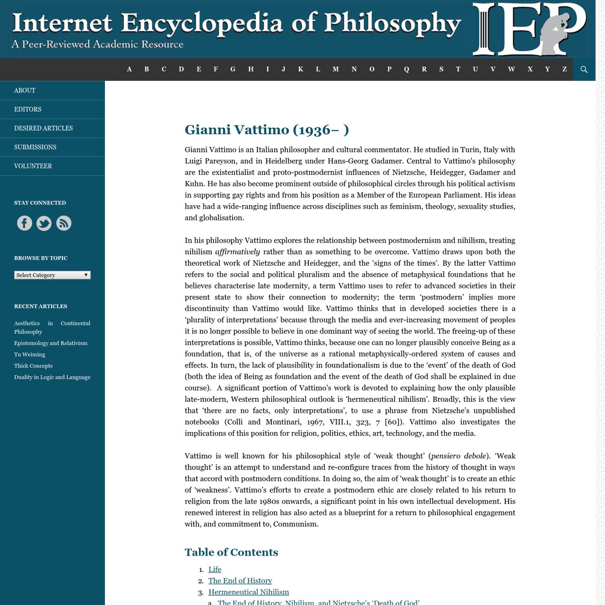 Internet Encyclopedia of Philosophy — Are.na