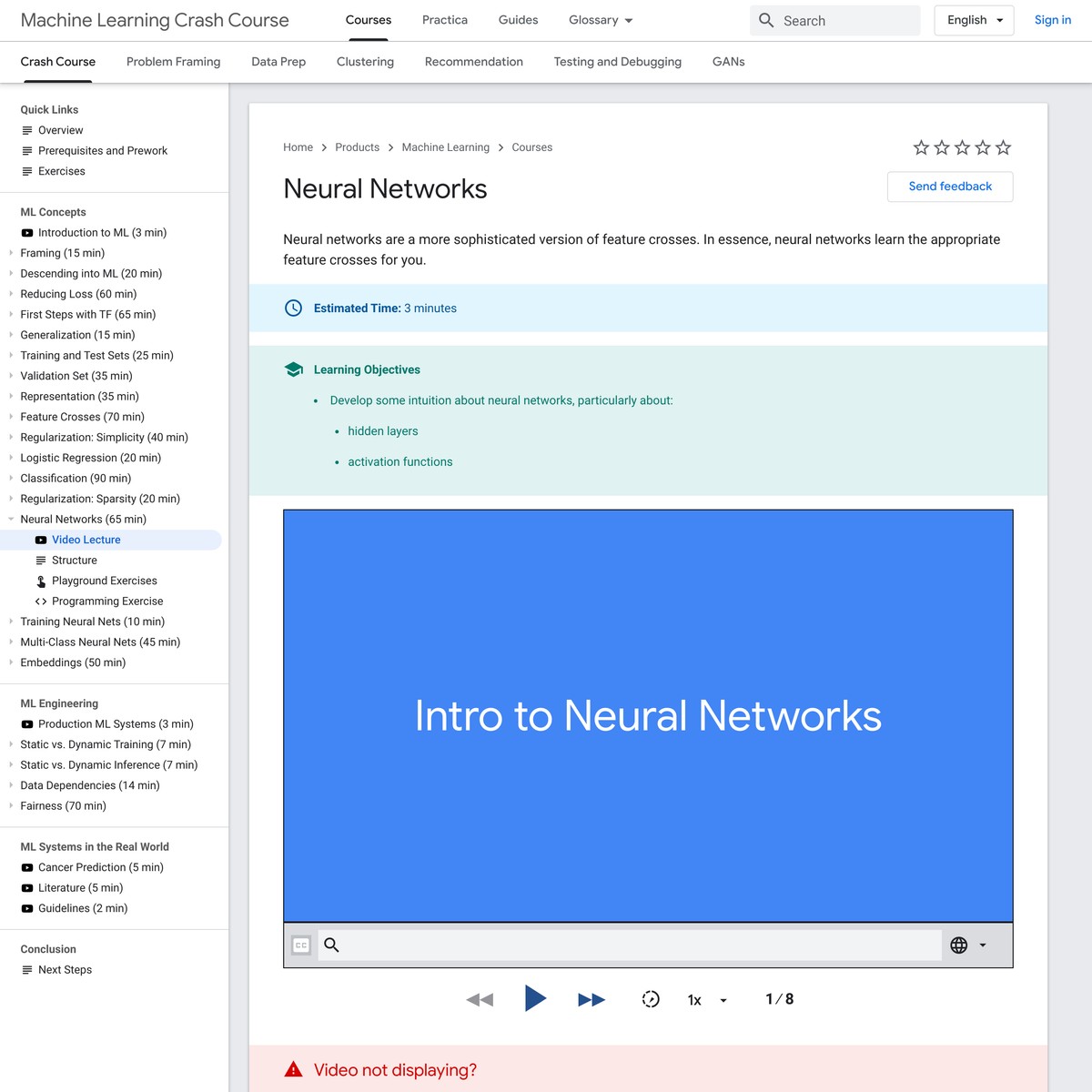 Neural Networks | Machine Learning Crash Course | Google Developers ...
