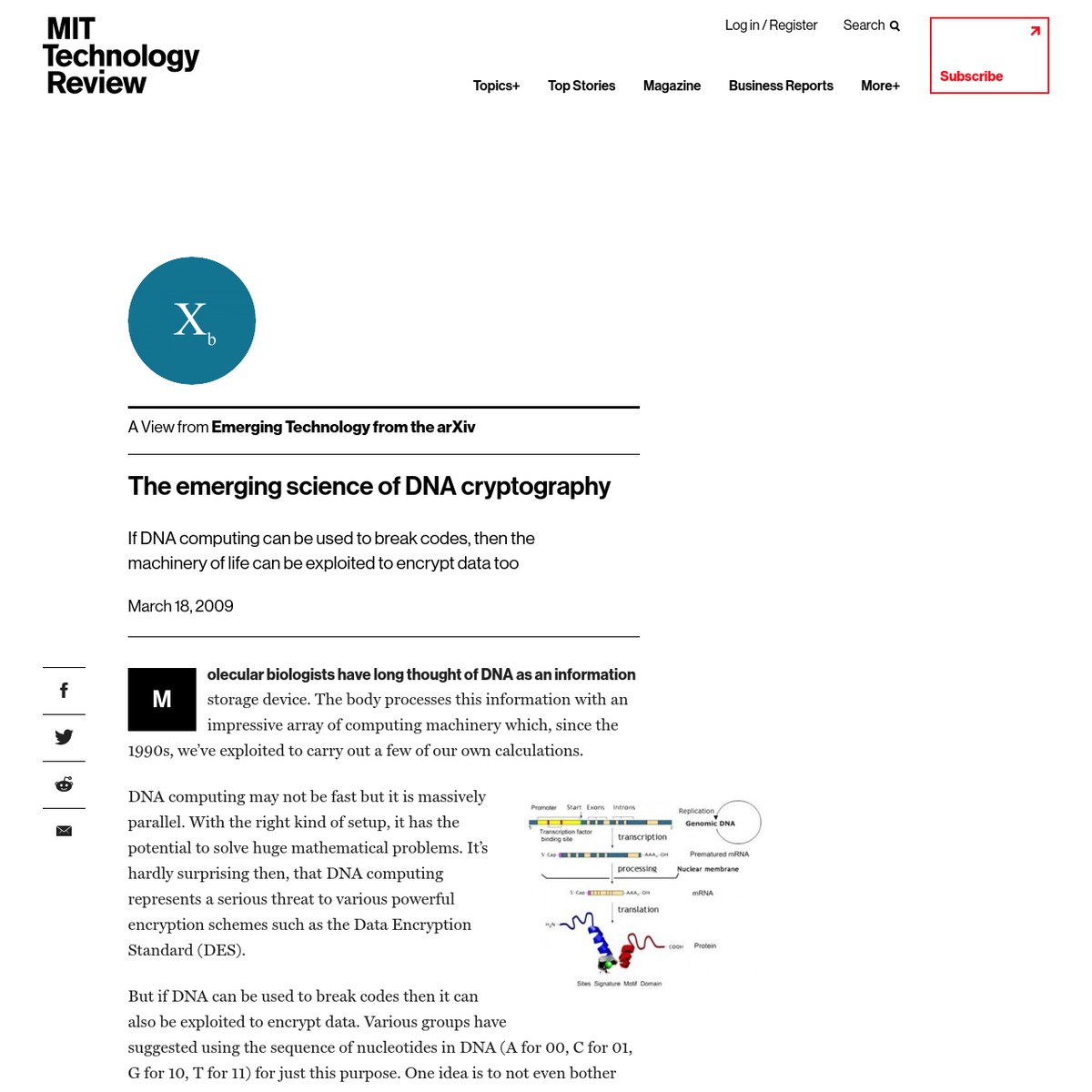 The emerging science of DNA cryptography — Are.na