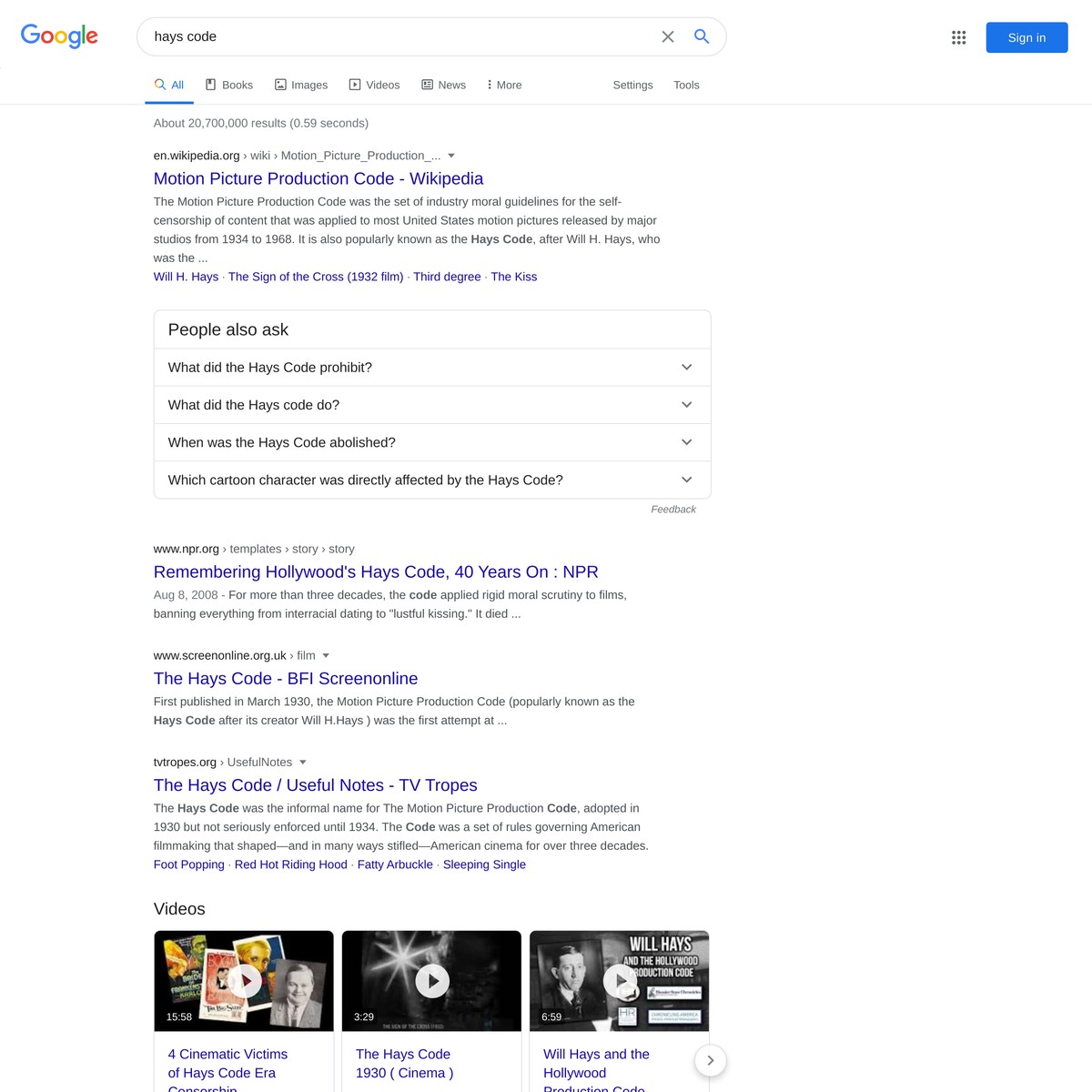 hays code - Google Search — Are.na