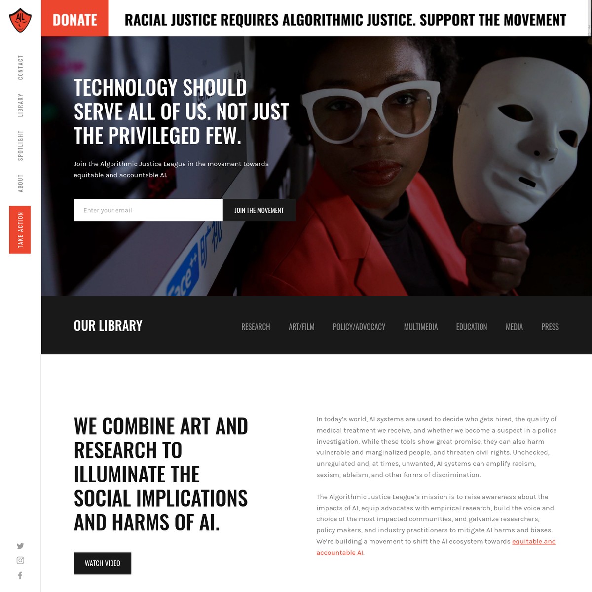 Algorithmic Justice League - Unmasking AI harms and biases — Are.na