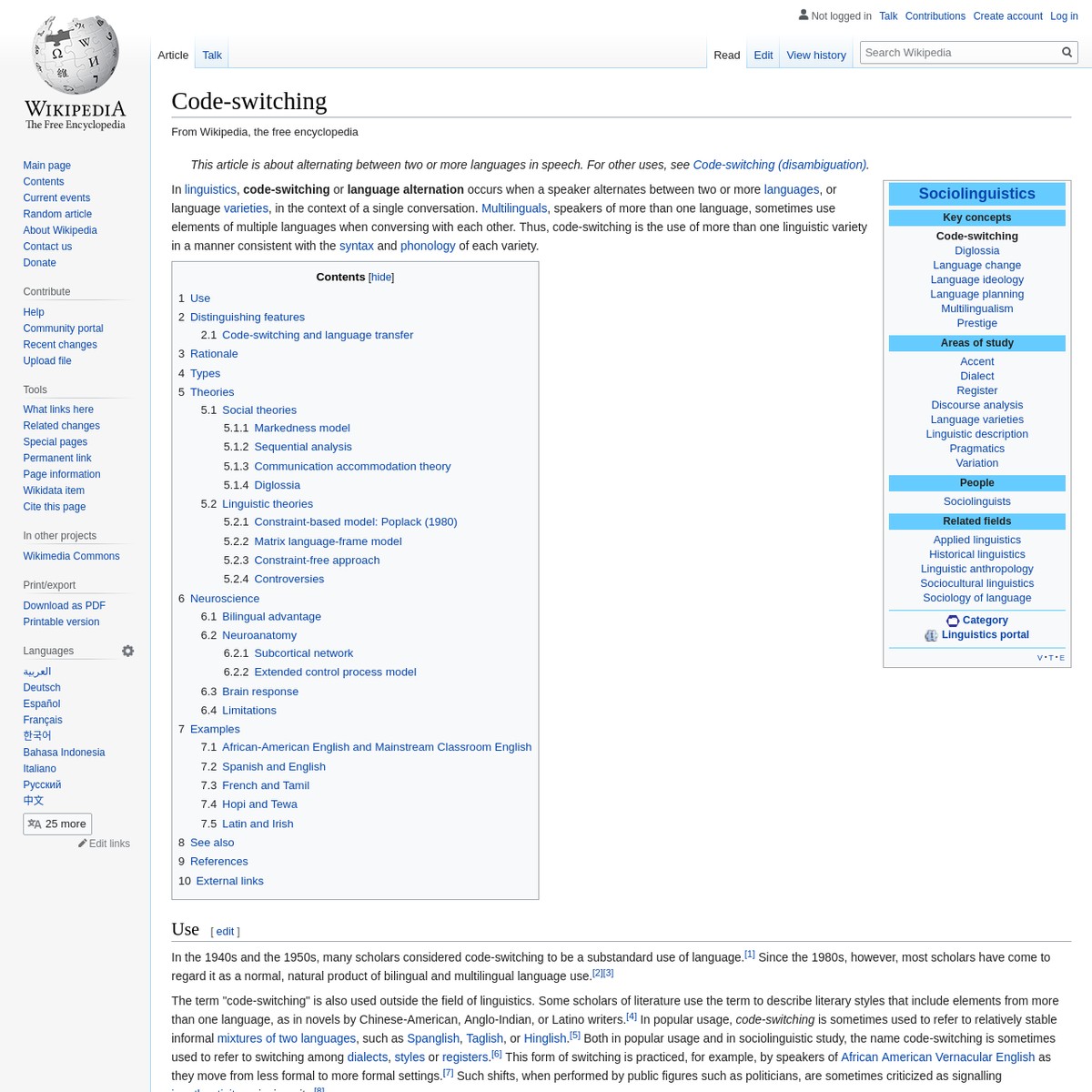 Code-switching — Are.na