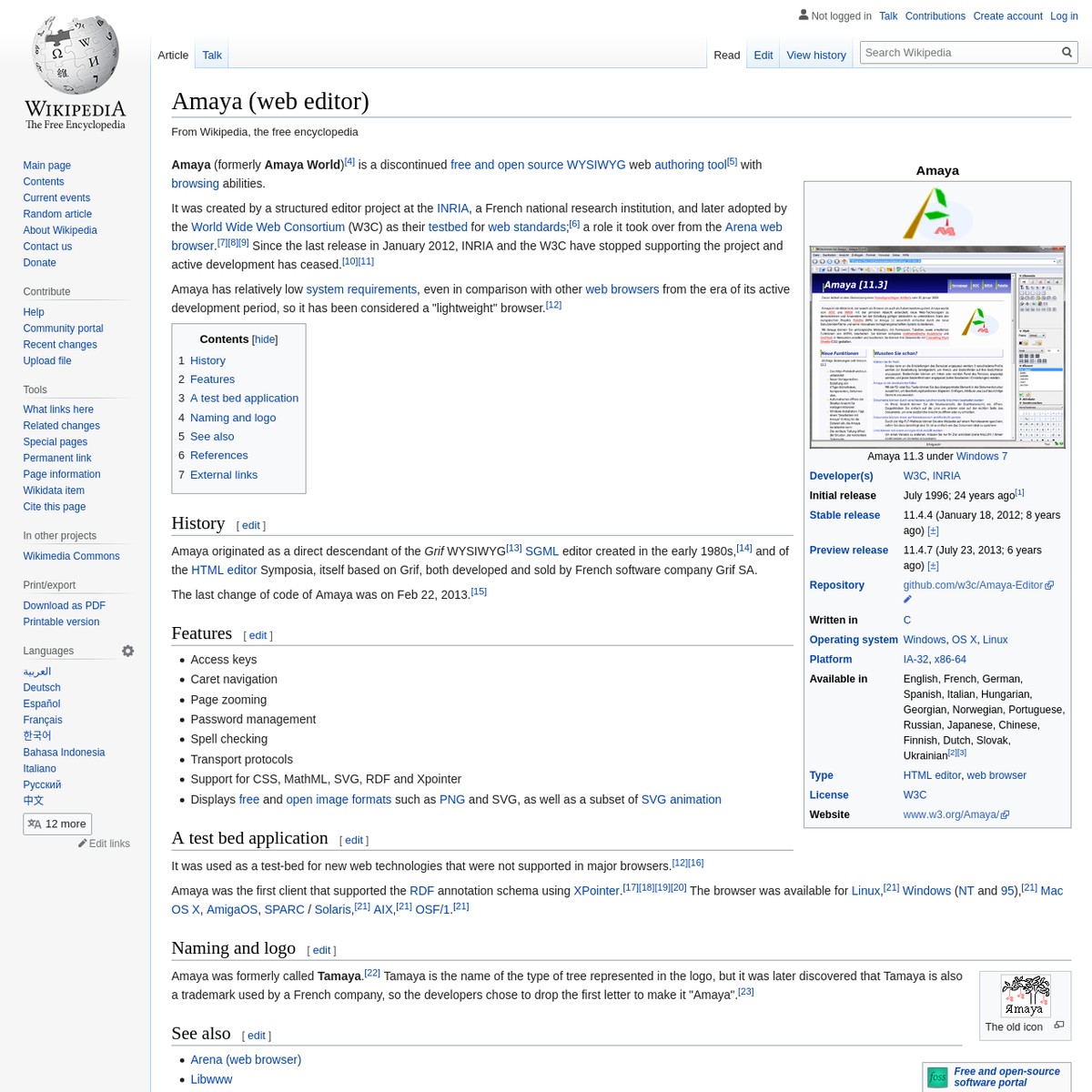 Amaya (web editor) — Are.na