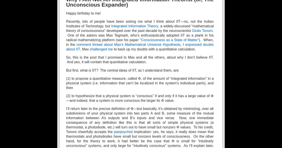 Shtetl-Optimized | Are.na