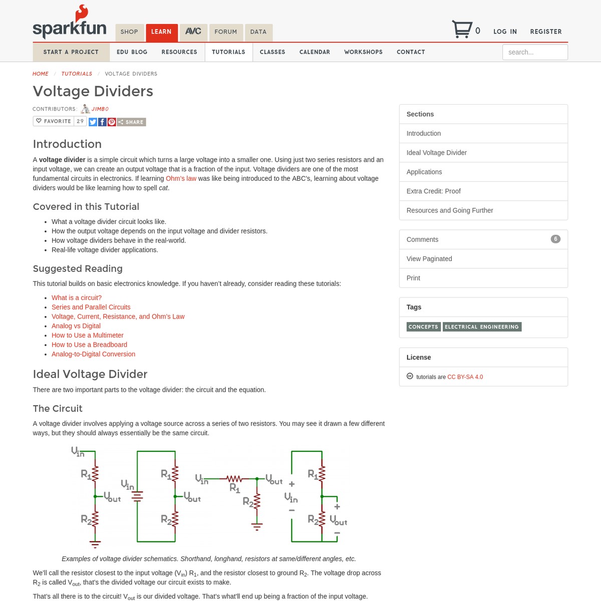 Voltage Dividers - learn.sparkfun.com — Are.na