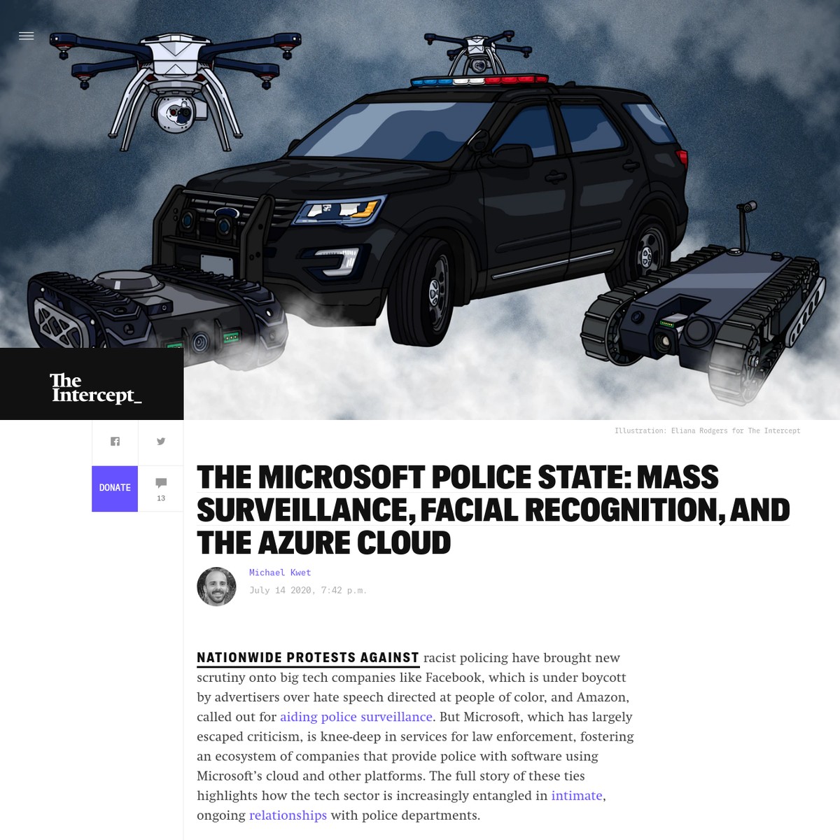 The Microsoft Police State: Mass Surveillance, Facial Recognition, and ...