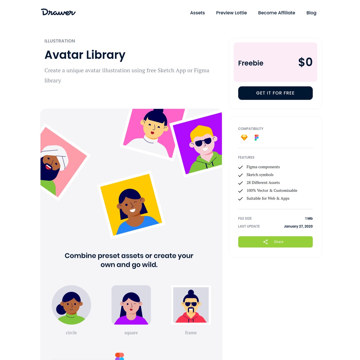 Get FREE Avatar Library - Drawer — Are.na