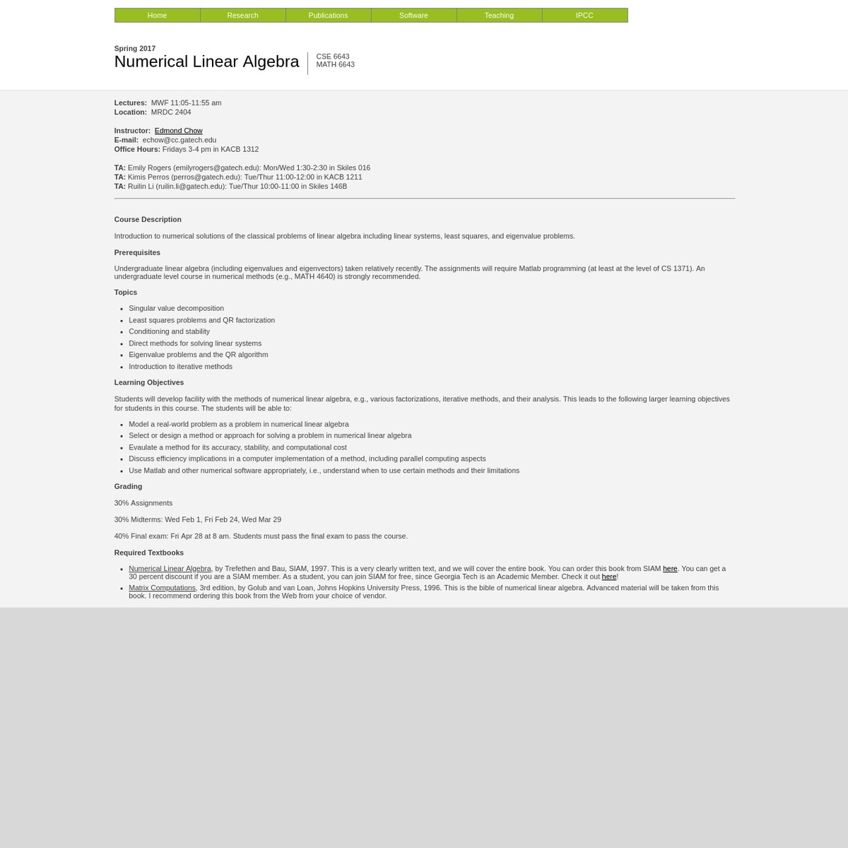 Numerical Linear Algebra — Are.na