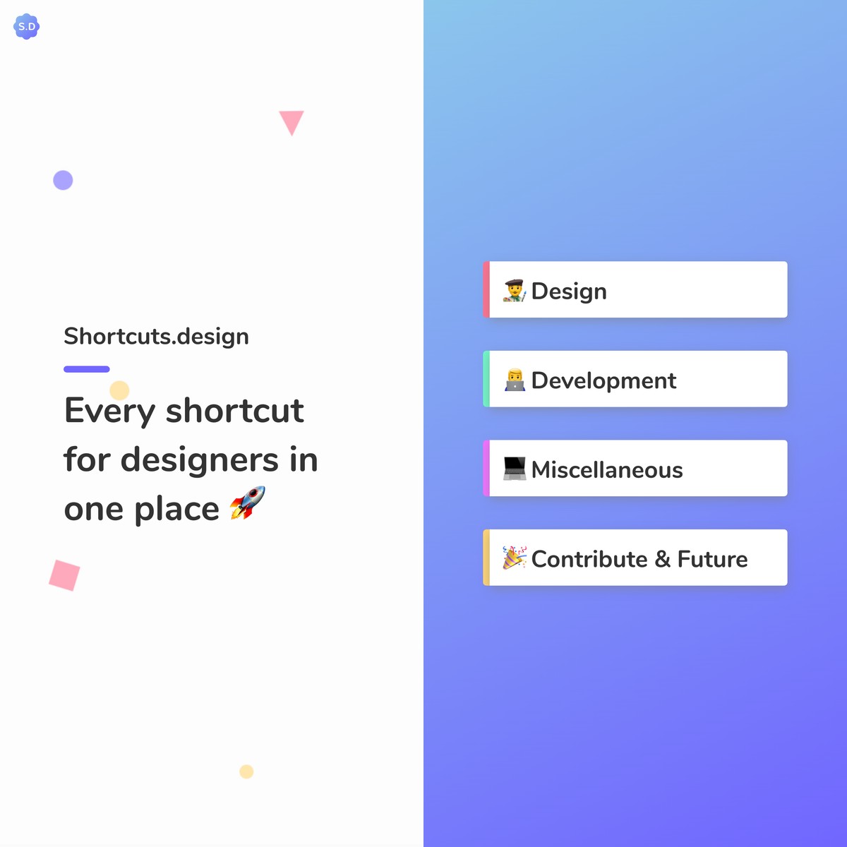 Every shortcut for designers in one place 🚀 — Are.na