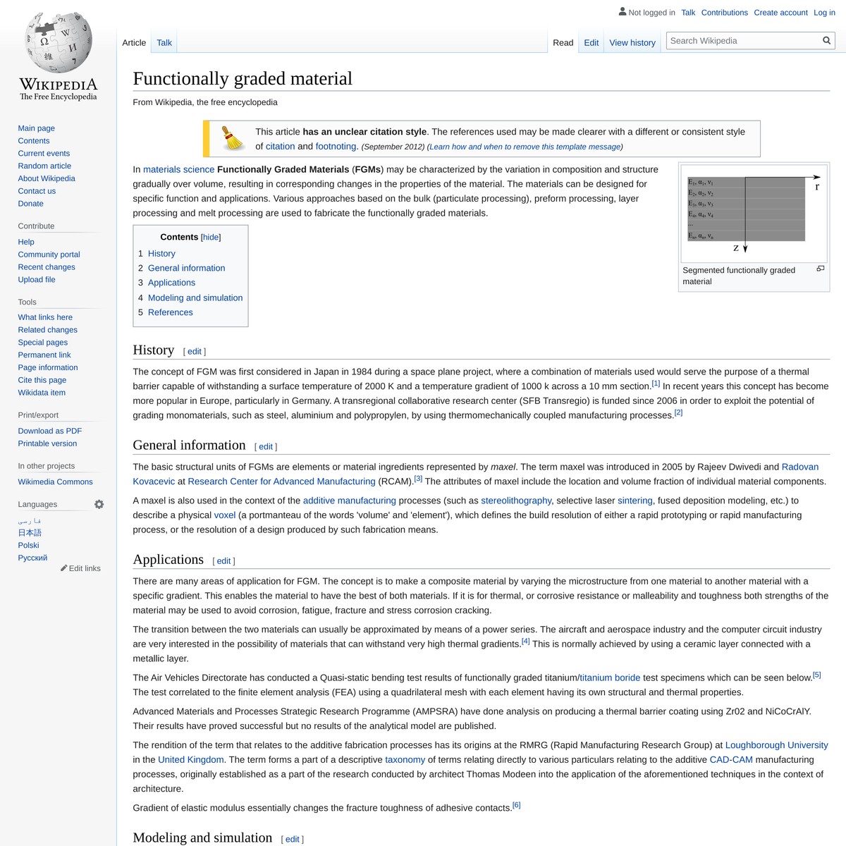 Functionally graded material - Wikipedia — Are.na