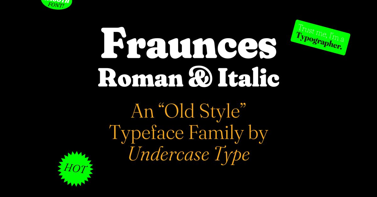 Fraunces by Undercase Type | Are.na