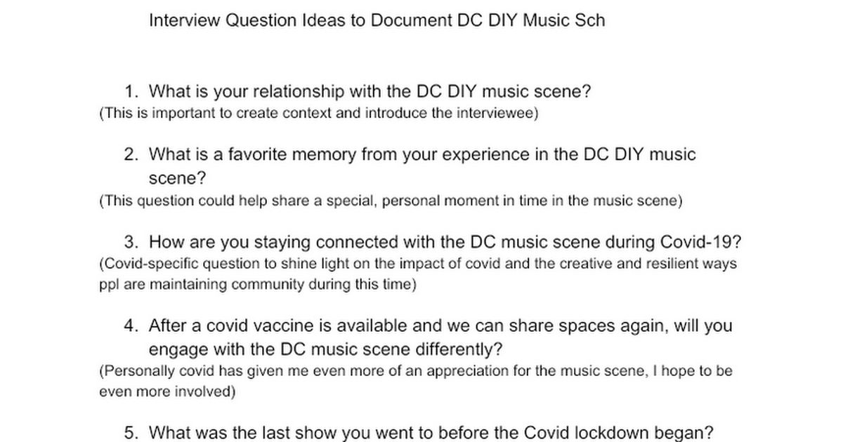 Interview Questions | Are.na