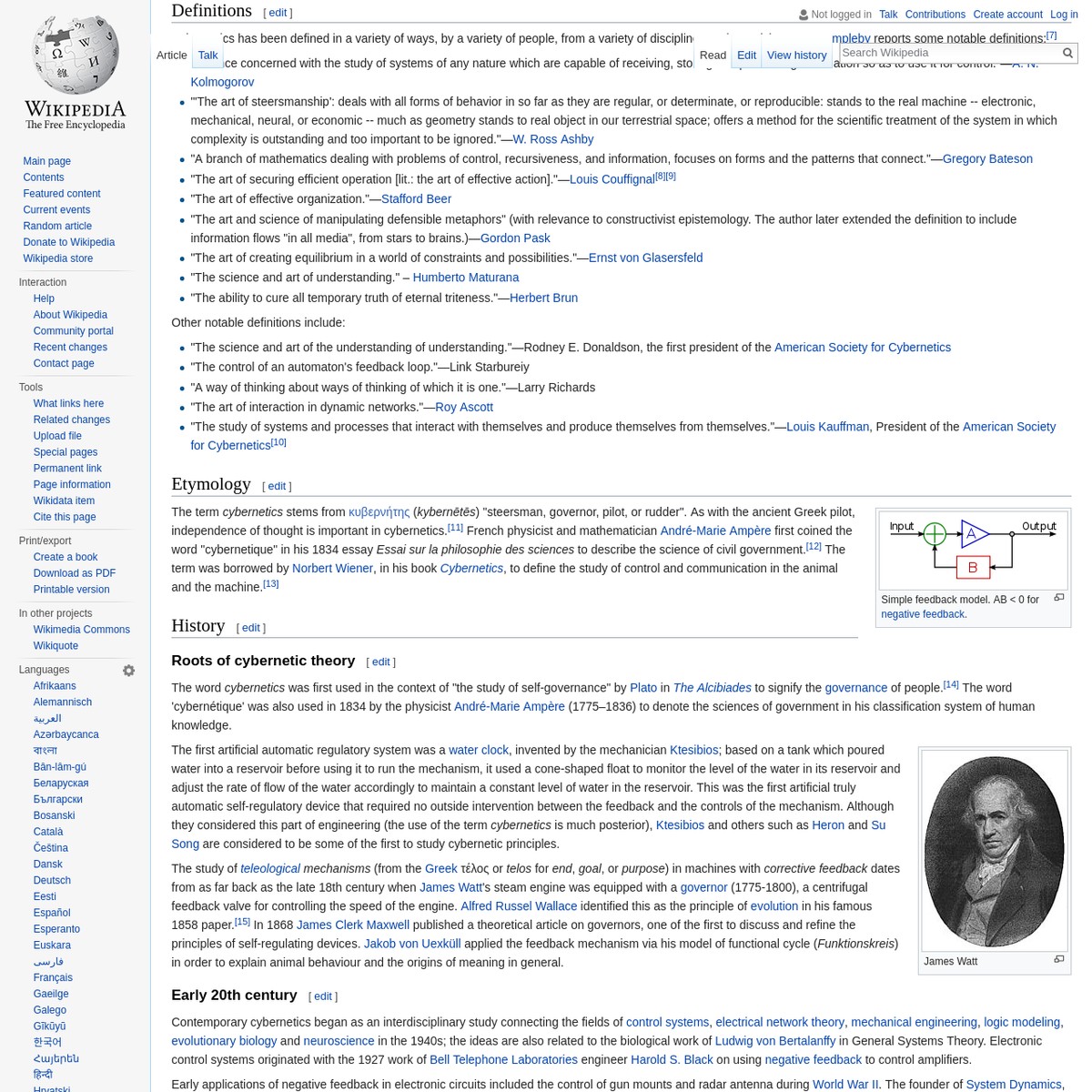 Cybernetics - Wikipedia — Are.na
