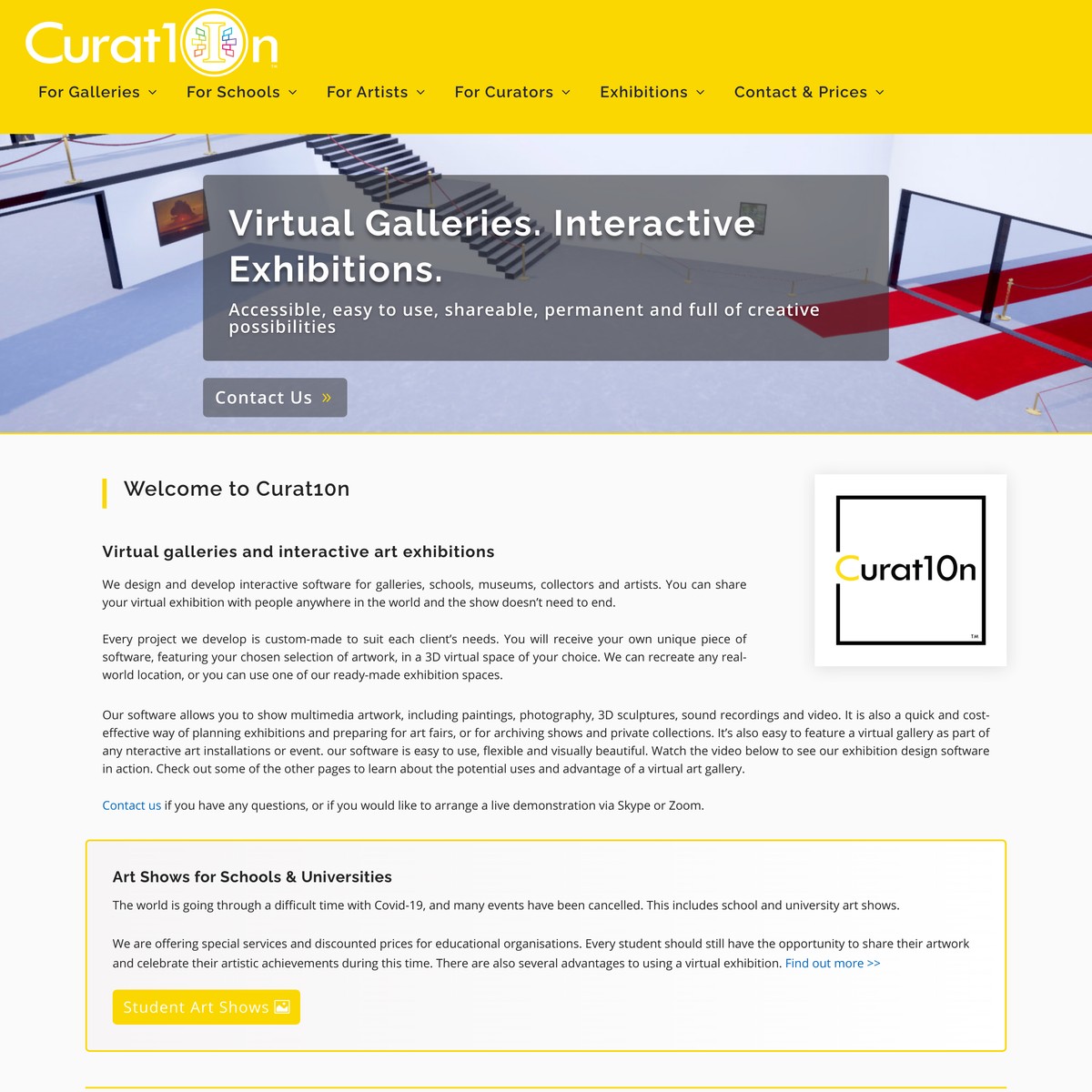 Virtual Galleries - Interactive Exhibitions - 3D Art Visualization ...