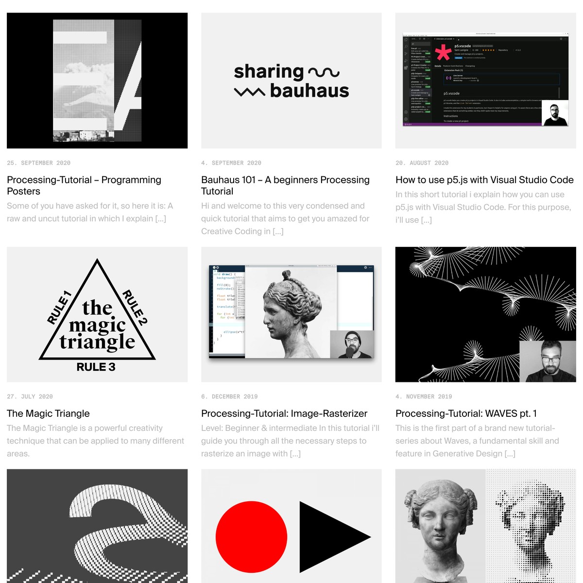 Processing-Tutorial: Rasterize 3D • tim rodenbröker creative coding — Are.na