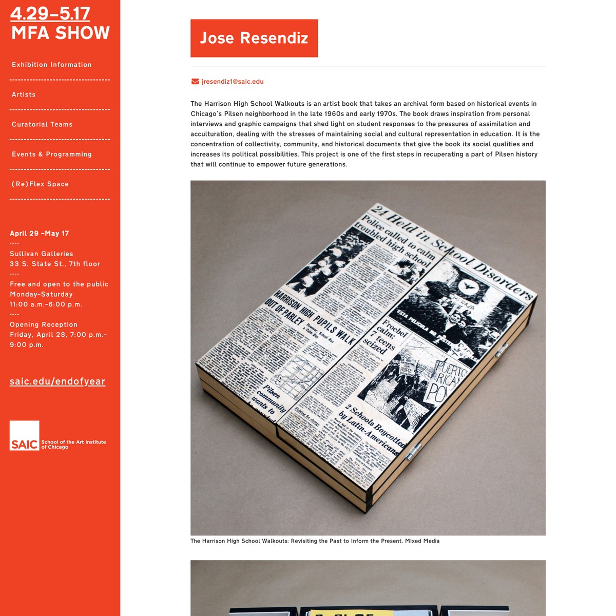 Jose Resendiz – SAIC MFA Show 2017 — Are.na