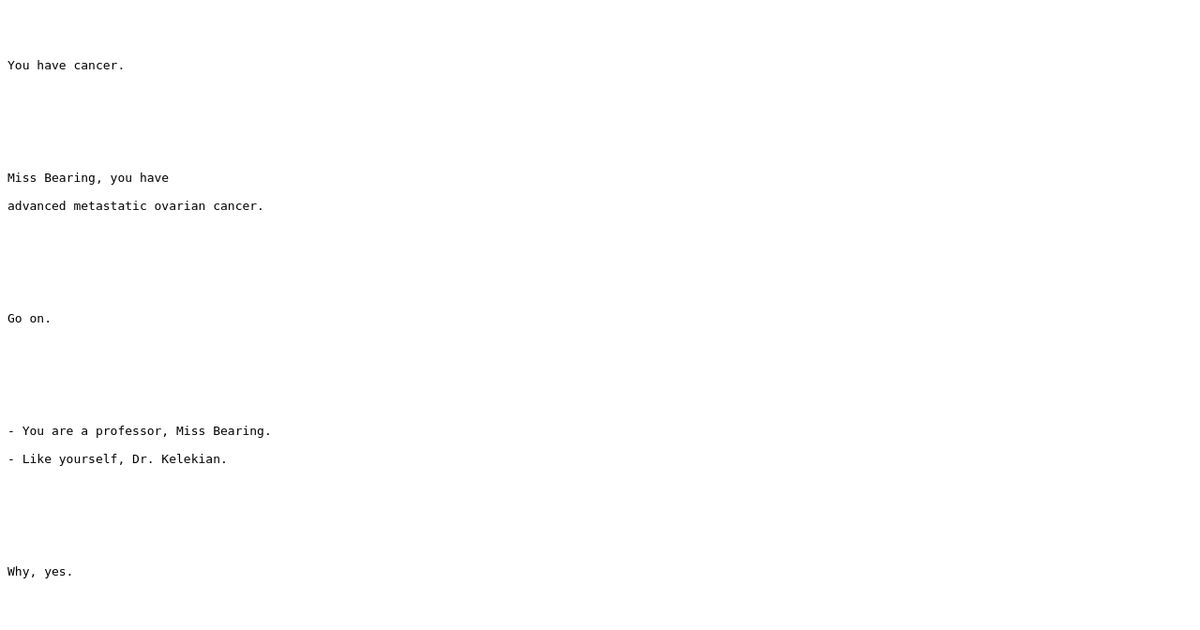 Wit Script - transcript from the screenplay and/or Emma Thompson HBO ...