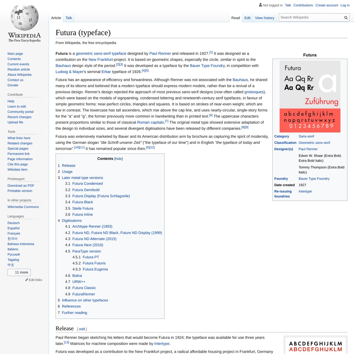 Futura (typeface) - Wikipedia — Are.na